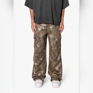 MNML | Pants | Mnml Olive Green Color Mens Baggy Dual Tone Suaded Cargo ...